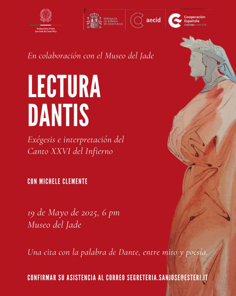 Lectura Dantis en San José – Ambasciata d’Italia San José